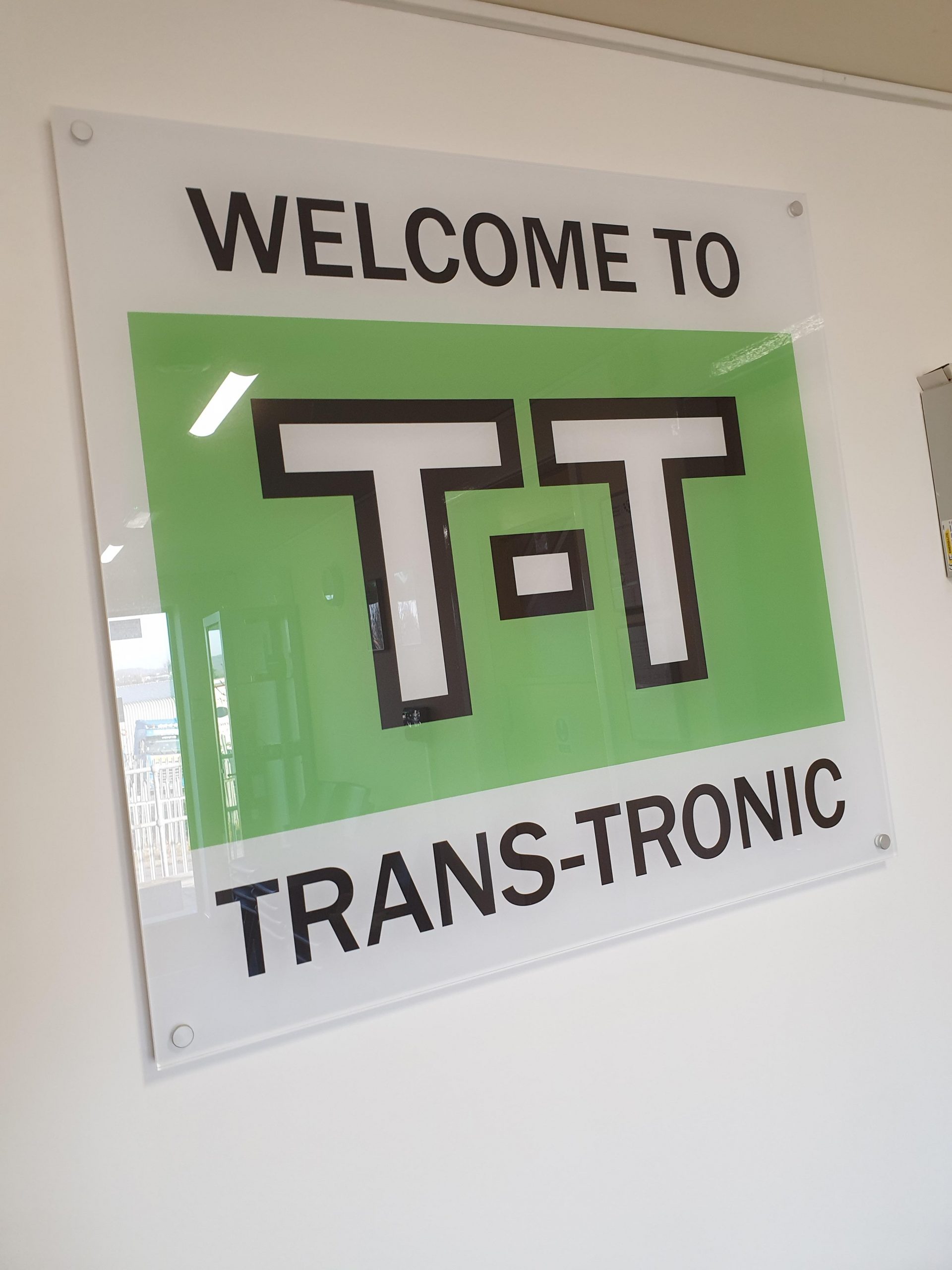 New factory signage – Trans-Tronic